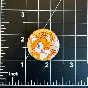 Sonic the Hedgehog Button Pin Badges (sonic, Tails, Knuckles, Shadow ...