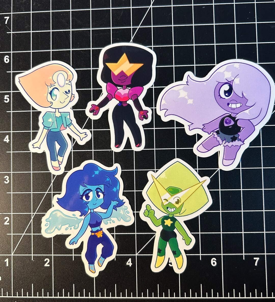 Steven Universe Crystal Gems Stickers - Etsy