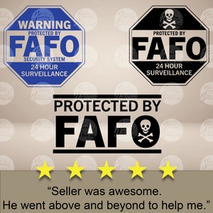 FAFO Warning Sign Vector Files: 2nd Amendment (digital Download) - Etsy