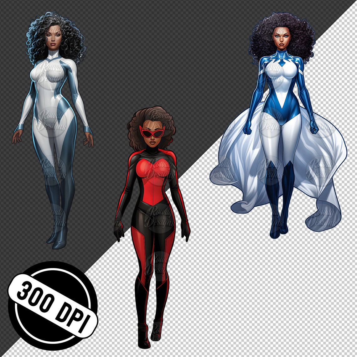 Superhero Clipart Set Unique Mythical Clipart Set on - Etsy