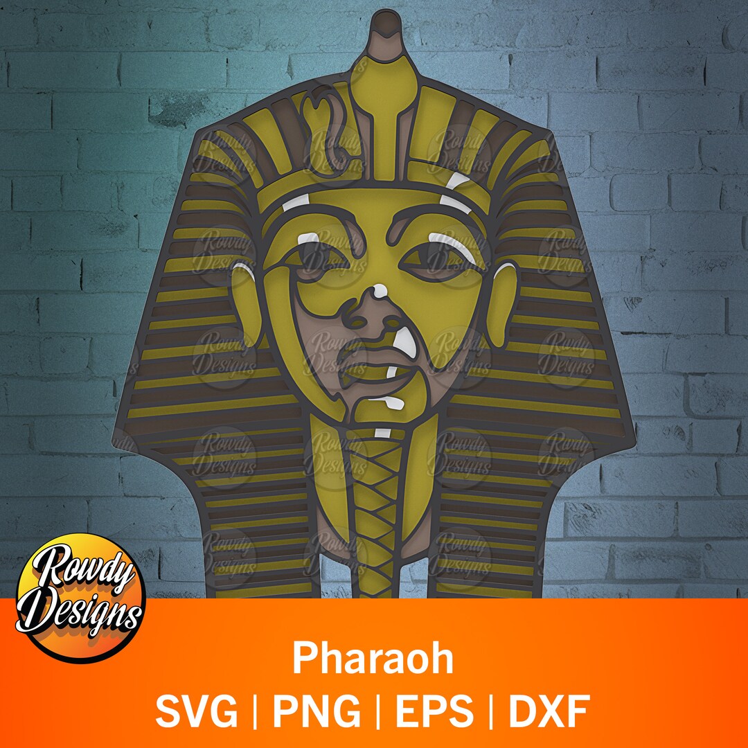 Pharaoh Multilayer SVG, Mandala Cut File, 3D Layer, Paper Cutting, SVG ...