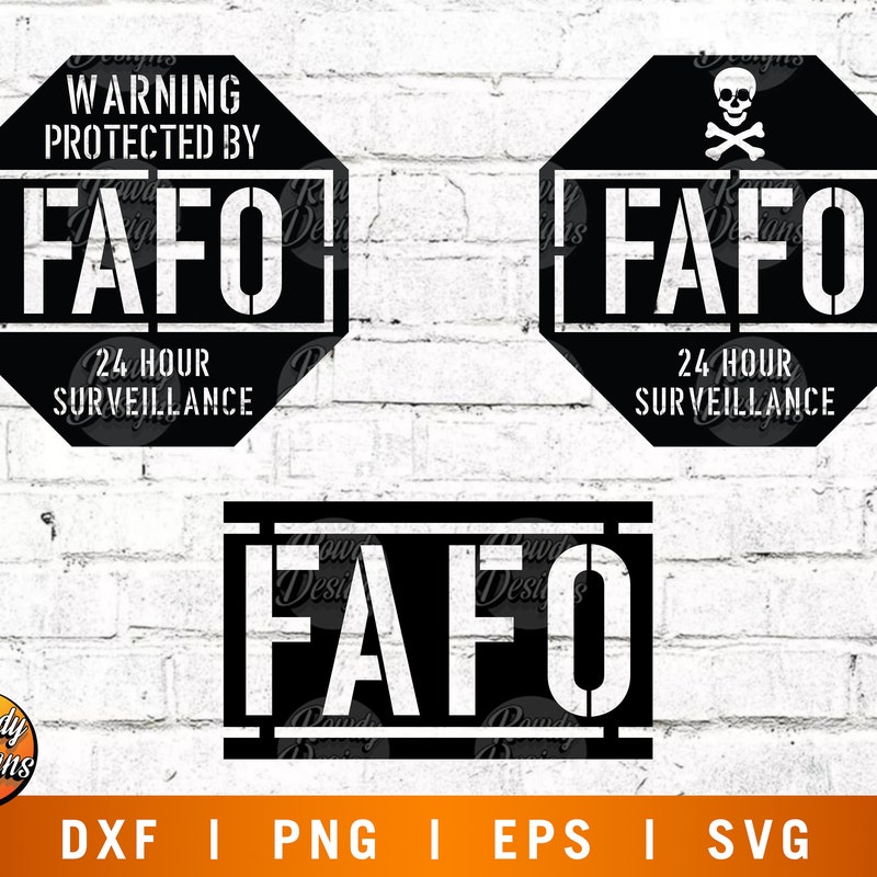Fafo Security Sign - Etsy