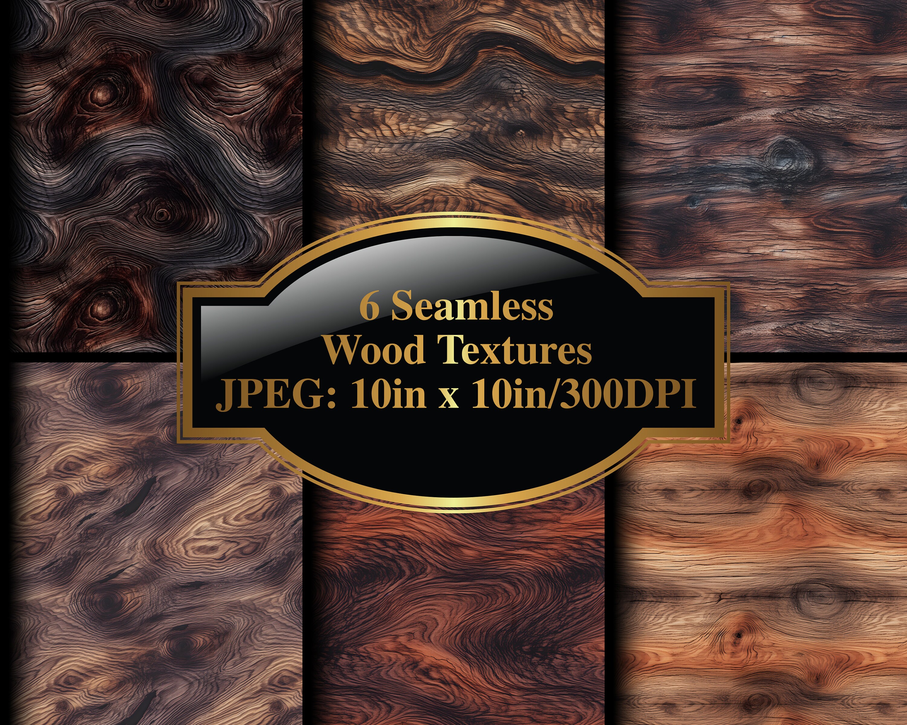 Wood Grain Seamless Textures, Wood Digital Paper, Wood Digital Paper ...