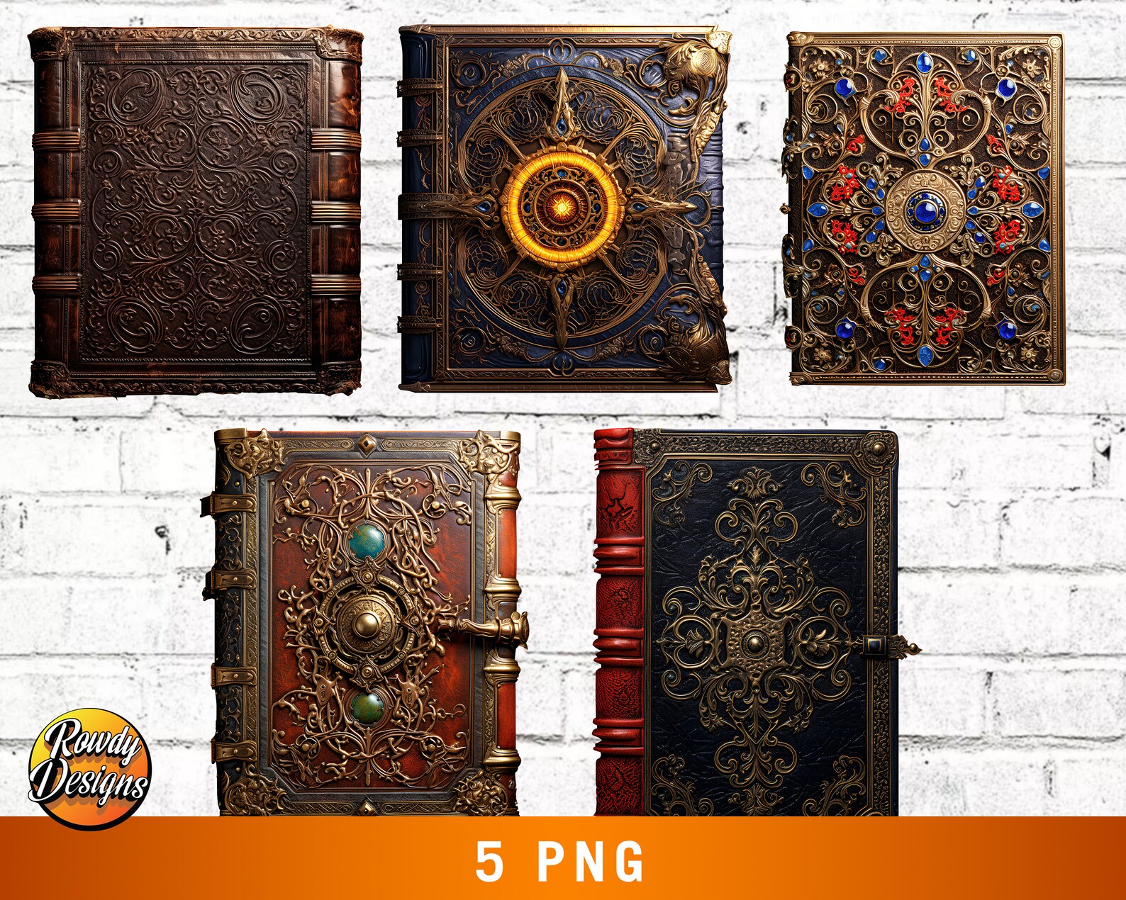 Mystical Books Clipart Mystical Books Clipart PNG Bundle - Etsy