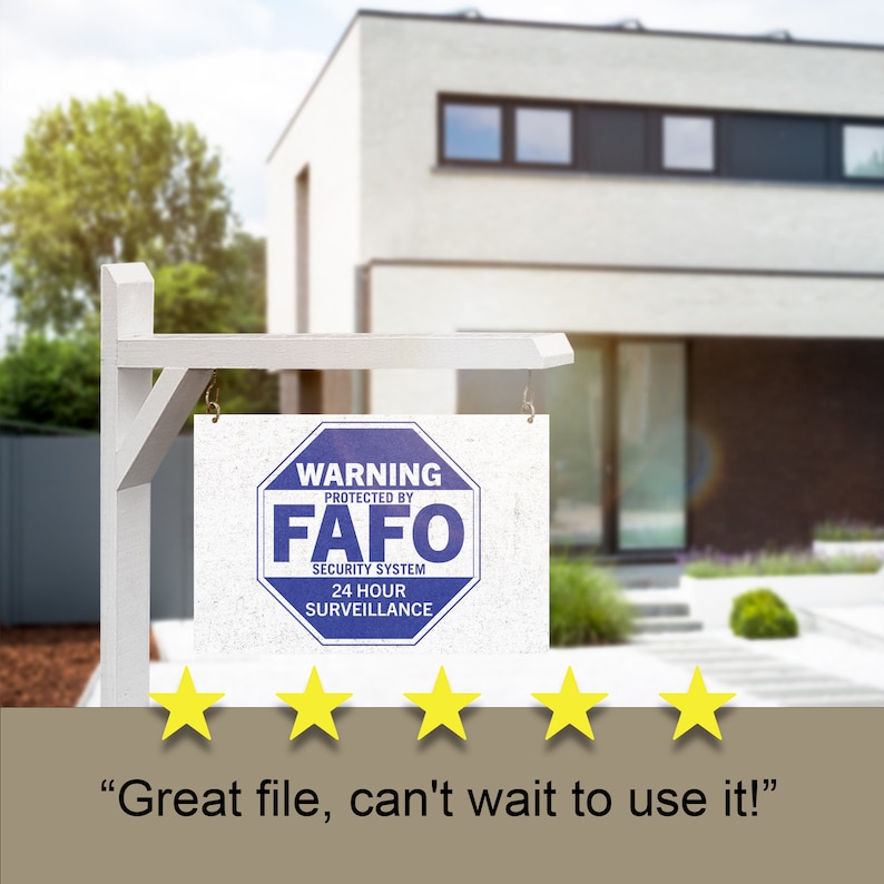 FAFO Warning Sign Vector Files: 2nd Amendment (digital Download) - Etsy