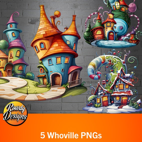 Whoville Village Clip Art