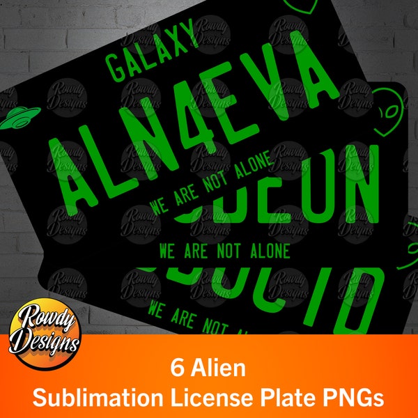 Alien License Plate Png - Etsy
