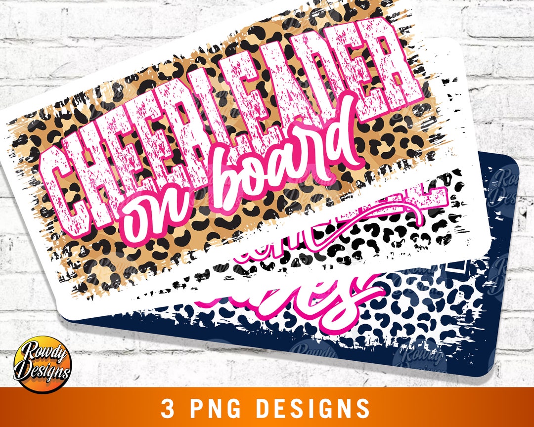 Football Cheerleader Sublimation License Plate, Cheerleader ...