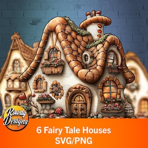 Fairy Tale House Clipart • Digital Download • House Clipart • Unique ...