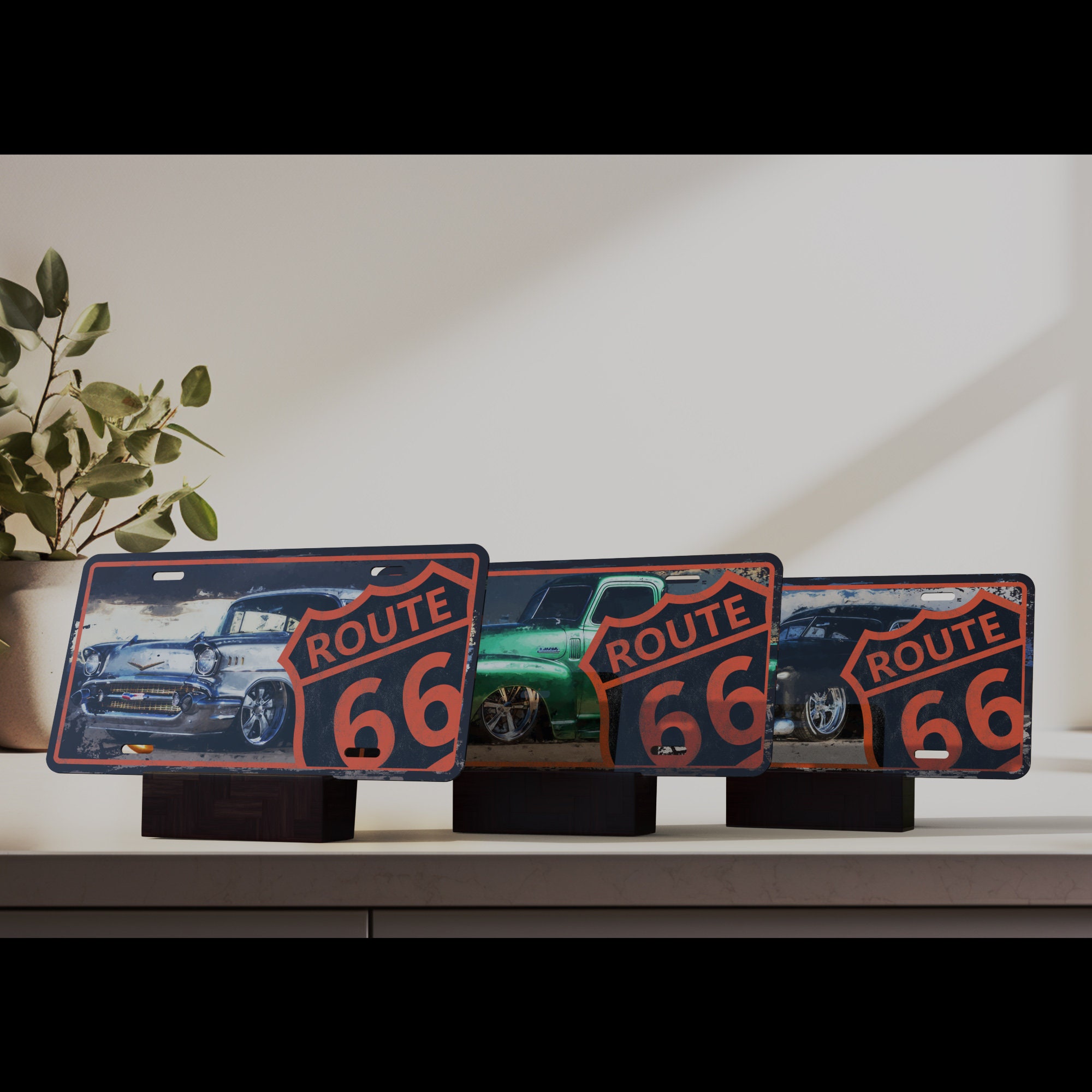 Route 66 License Plate License Plate Wrap Route 66 Sign - Etsy