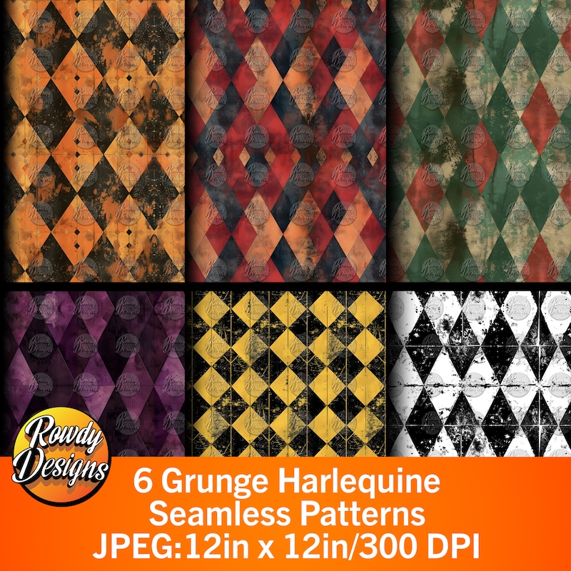 Harlequin Patterns - Etsy