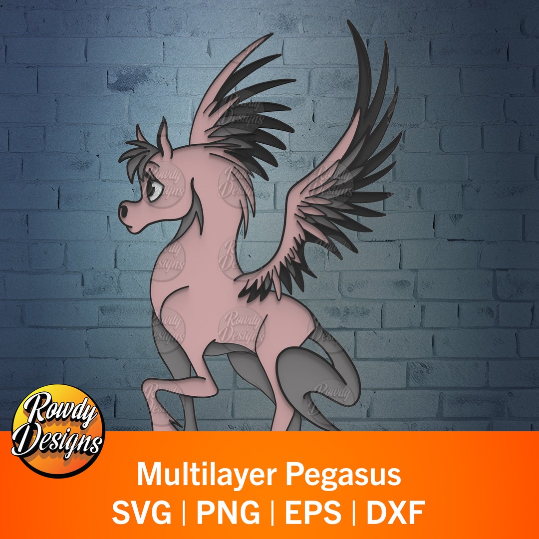 Pegasus Multilayer SVG, Cut File, Horse Decor, 3D Layer, Paper Cutting ...