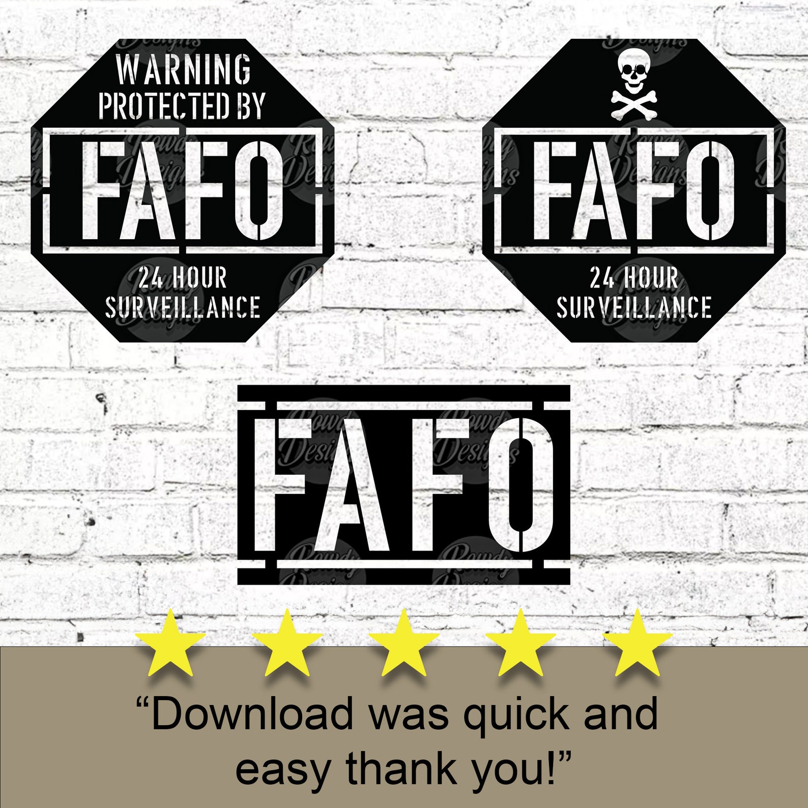 FAFO Metal Sign Template: 2nd Amendment Vector Files (digital Download ...