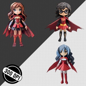 Superhero Girl Clipart, Superhero Bundle, Quilling Superhero ...