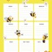 Bumble Bee Editable Digital Download, Letter, Half Letter, A4, A5 and 4 ...