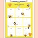 Bumble Bee Editable Digital Download, Letter, Half Letter, A4, A5 and 4 ...