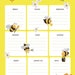 Bumble Bee Editable Digital Download, Letter, Half Letter, A4, A5 and 4 ...