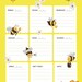 Bumble Bee Editable Digital Download, Letter, Half Letter, A4, A5 and 4 ...