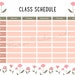Colorful Class Schedule Printable - Etsy