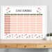 Colorful Class Schedule Printable - Etsy