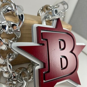 Handcrafted Multi Layered Wooden Team Logo Chain Pin Chain Turnover ...