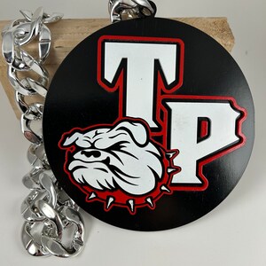 Handcrafted Multi Layered Wooden Team Logo Chain Pin Chain Turnover ...