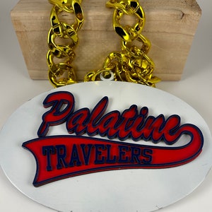Handcrafted Multi Layered Wooden Team Logo Chain Pin Chain Turnover ...