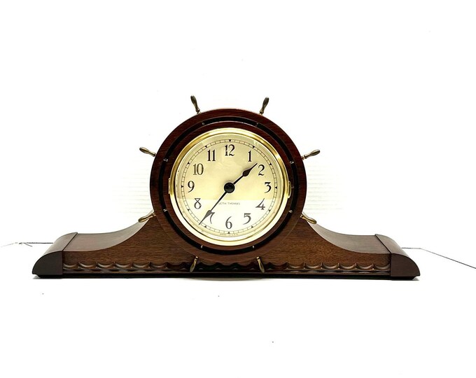 Seth Thomas Electric stellar Model No. 1600 Series Nautical Wheel Style ...