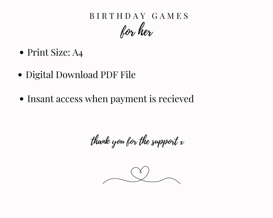 My Favourite Memory With the Birthday Girl Games Printable Birthday ...