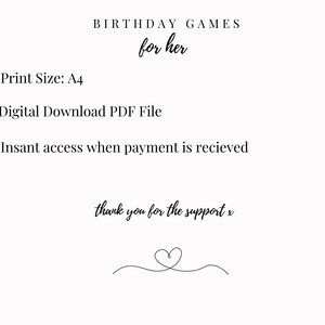 My Favourite Memory With the Birthday Girl Games Printable Birthday ...