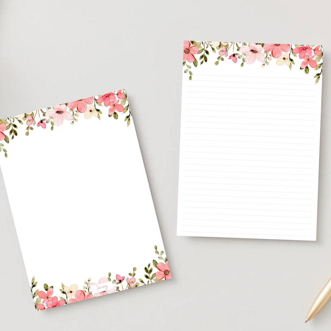 JW Letter Writing Stationery Coral Tones| Letter Writing Paper | JW ...