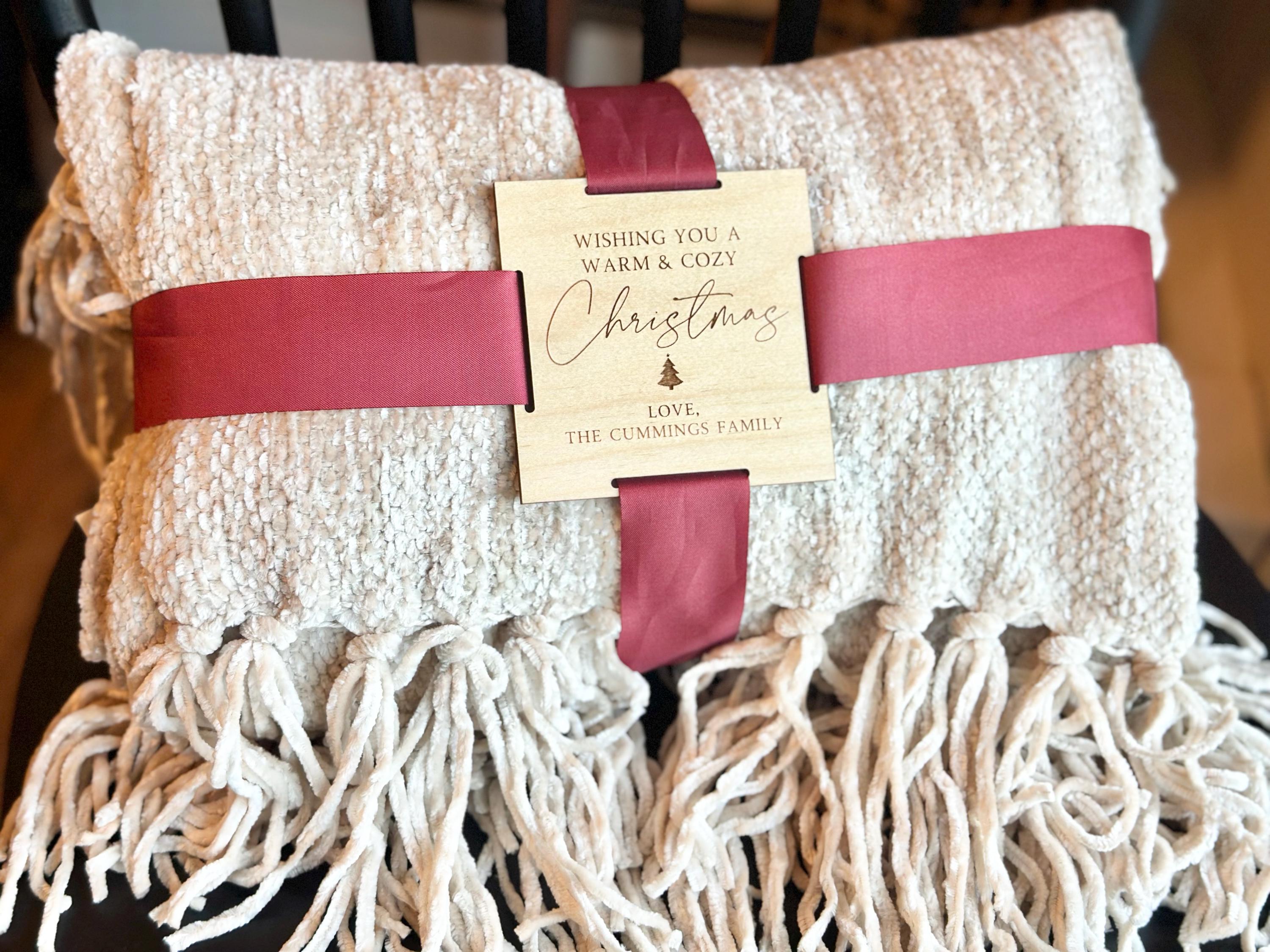 Personalized Gift Tag, Gift Tag for Blanket, Personalized Gift, Custom ...