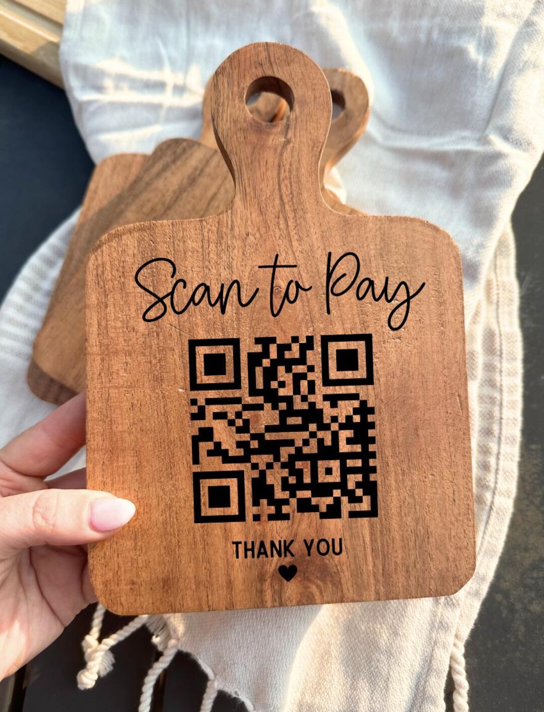 Custom Scan to Pay QR Code, Business Social Media Sign, Custom QR Code ...