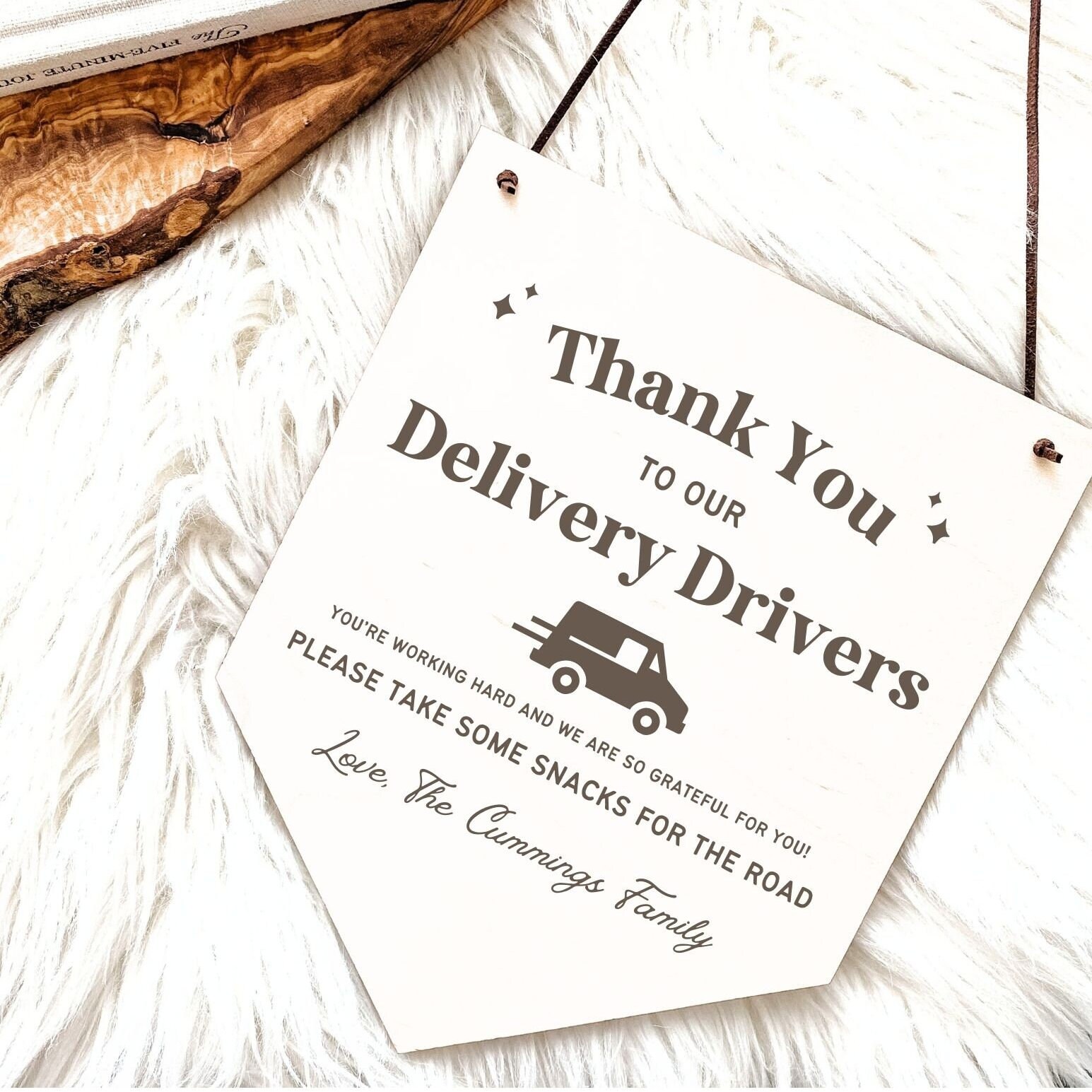 Personalized Delivery Driver Sign Thank You Sign Package - Etsy