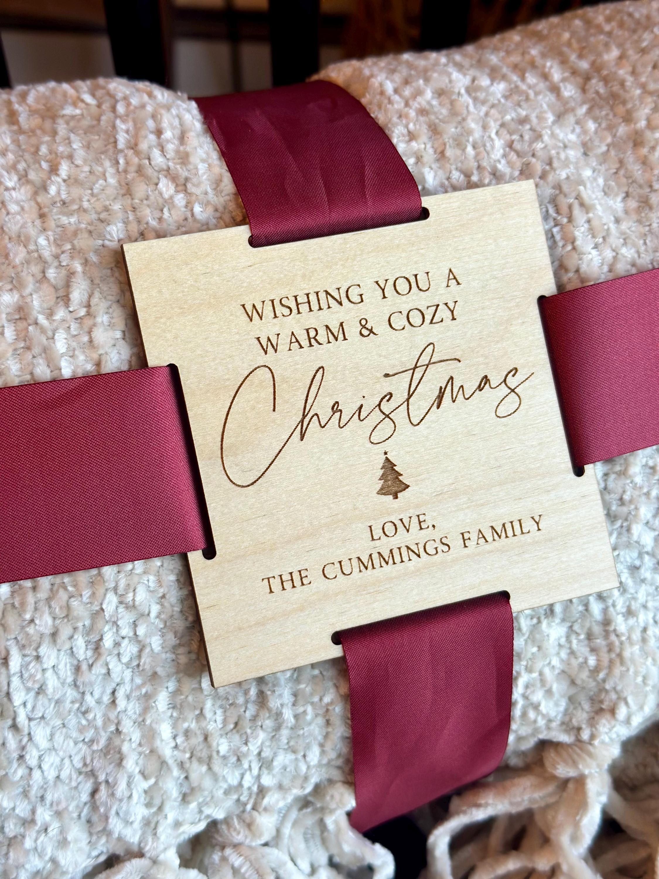 Personalized Gift Tag, Gift Tag for Blanket, Personalized Gift, Custom ...