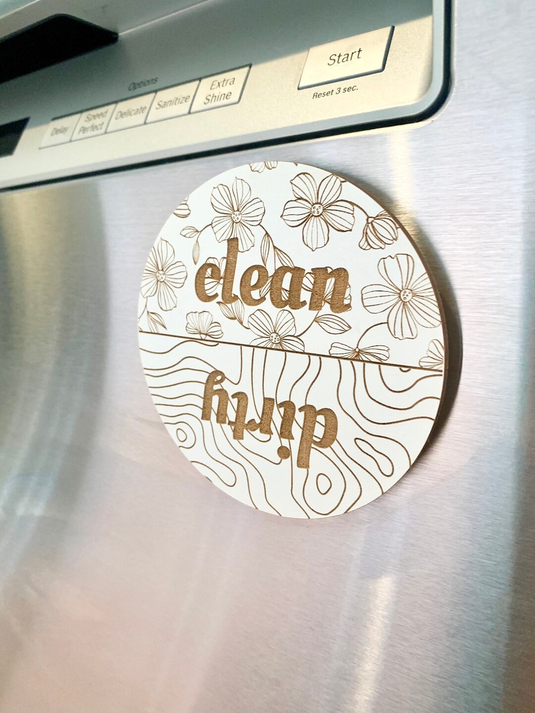 Dishwasher Magnet, Kitchen Dishwasher Dirty Clean Magnet, Dishwasher ...