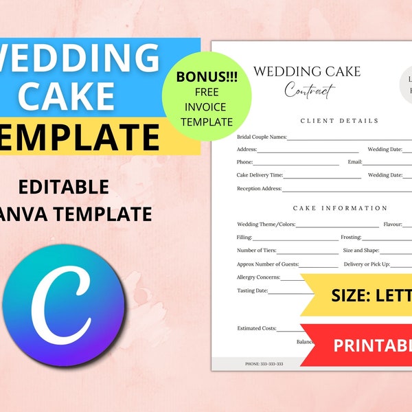 Printable Catering Contract - Etsy