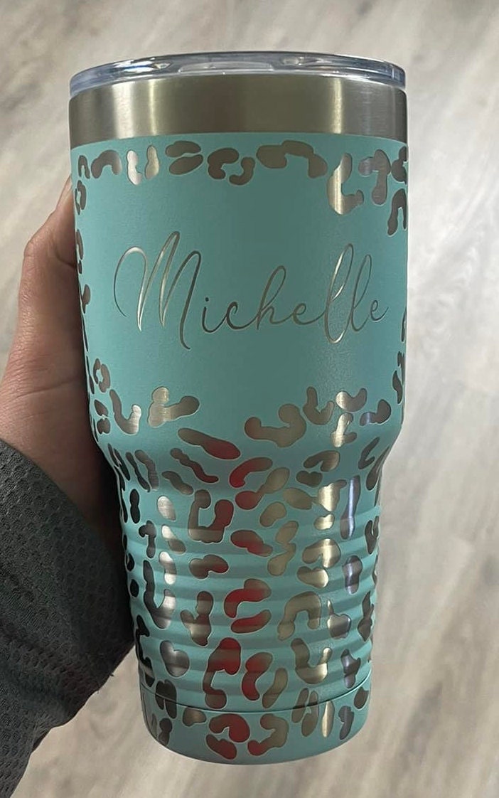 Custom Engraved 30 Oz Cheetah Print Tumbler - Etsy