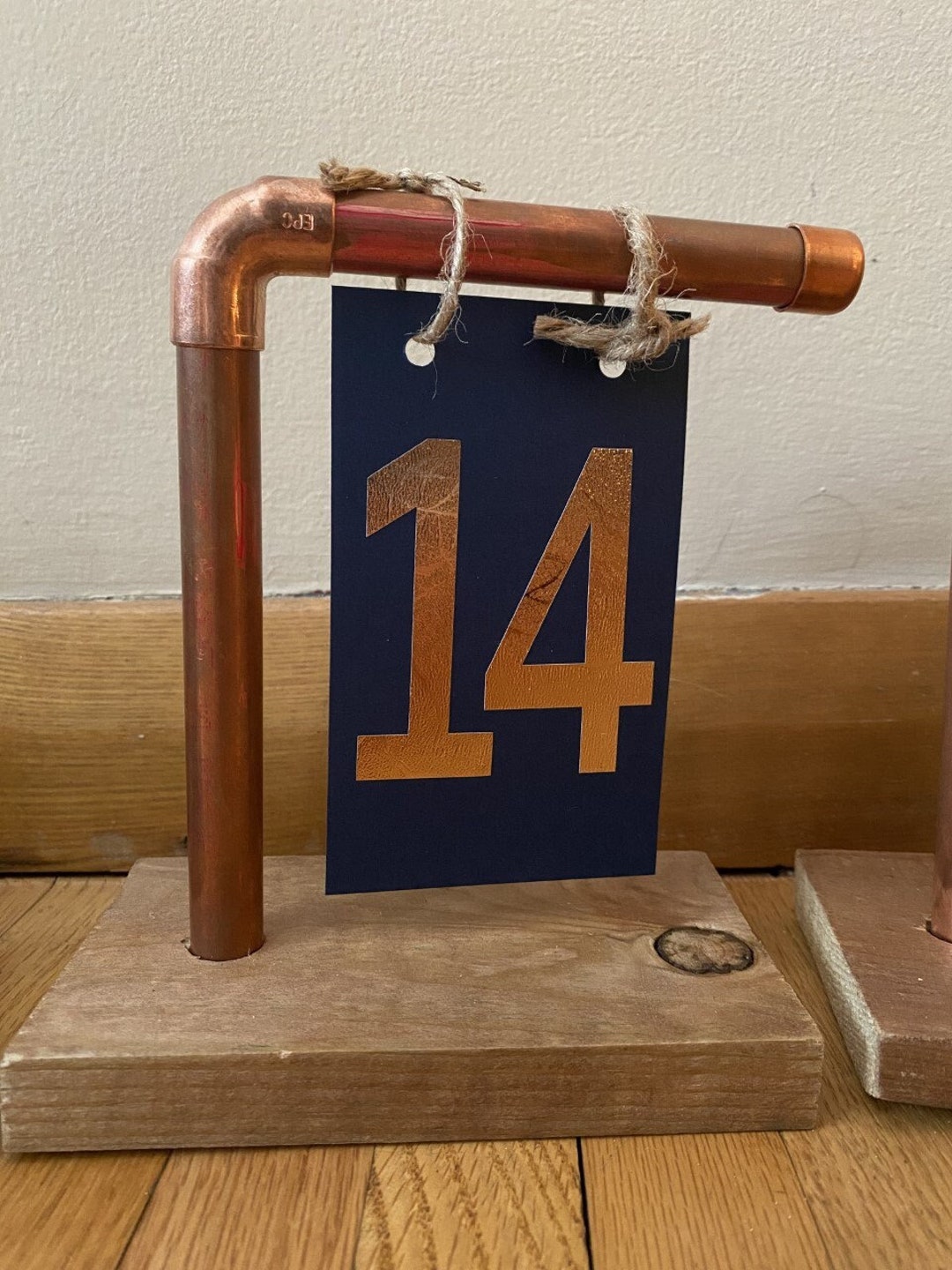 10 Custom Copper Table Number Holders - Etsy