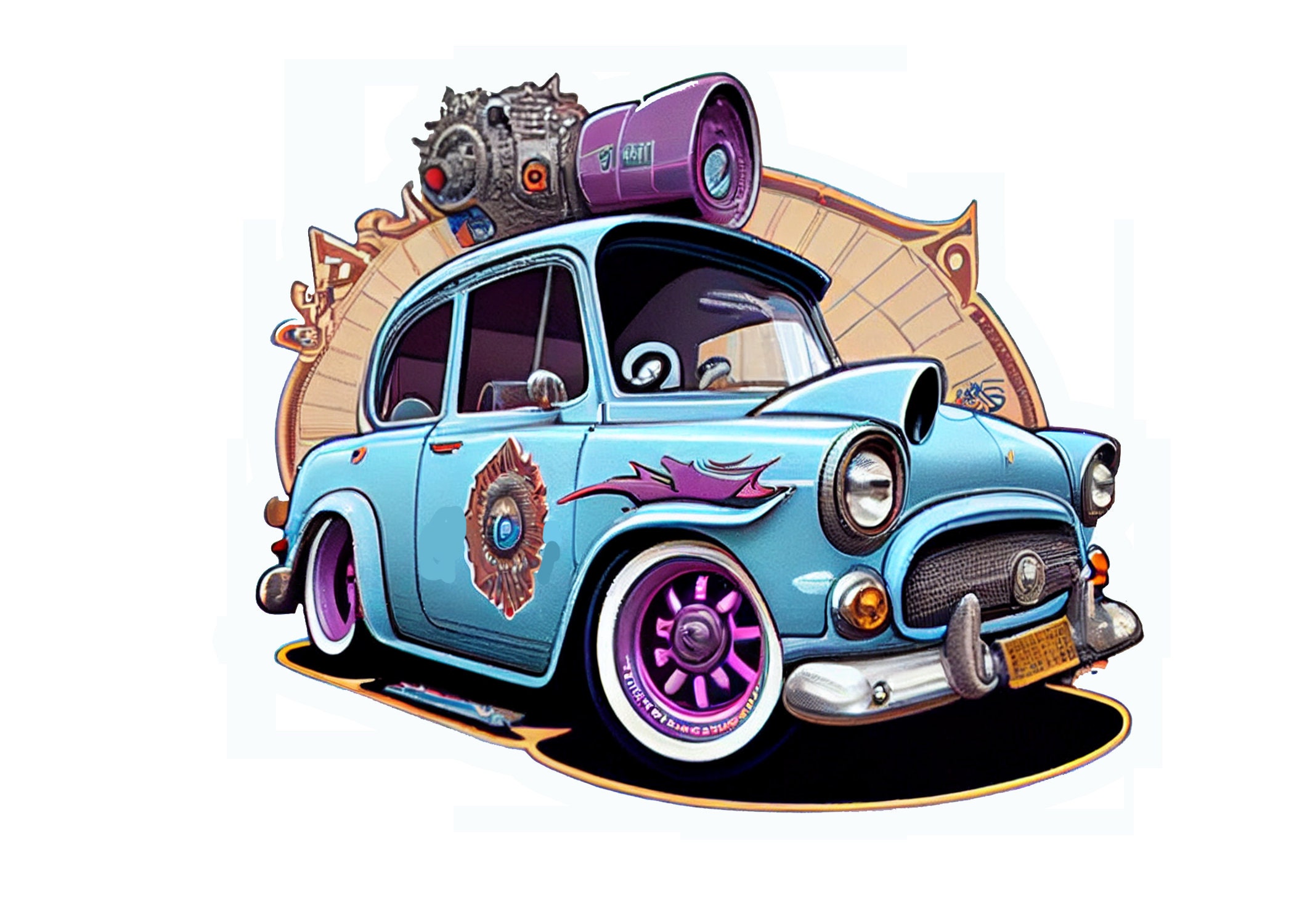 Car Illustrations, 5-PNG Digital Files - Etsy
