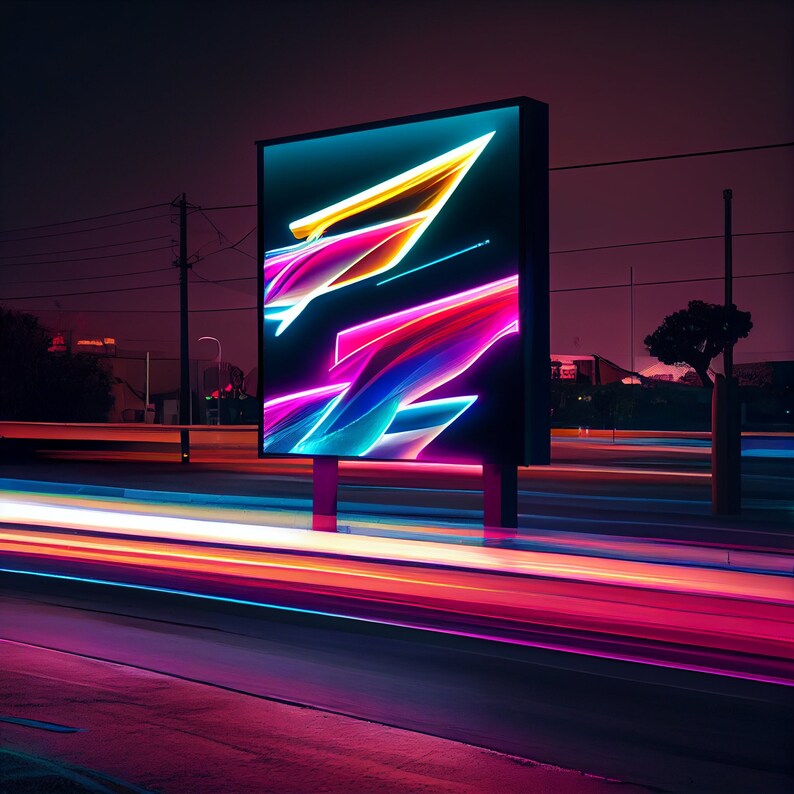 Neon City Sign, AI Generated Digital PNG File - Etsy