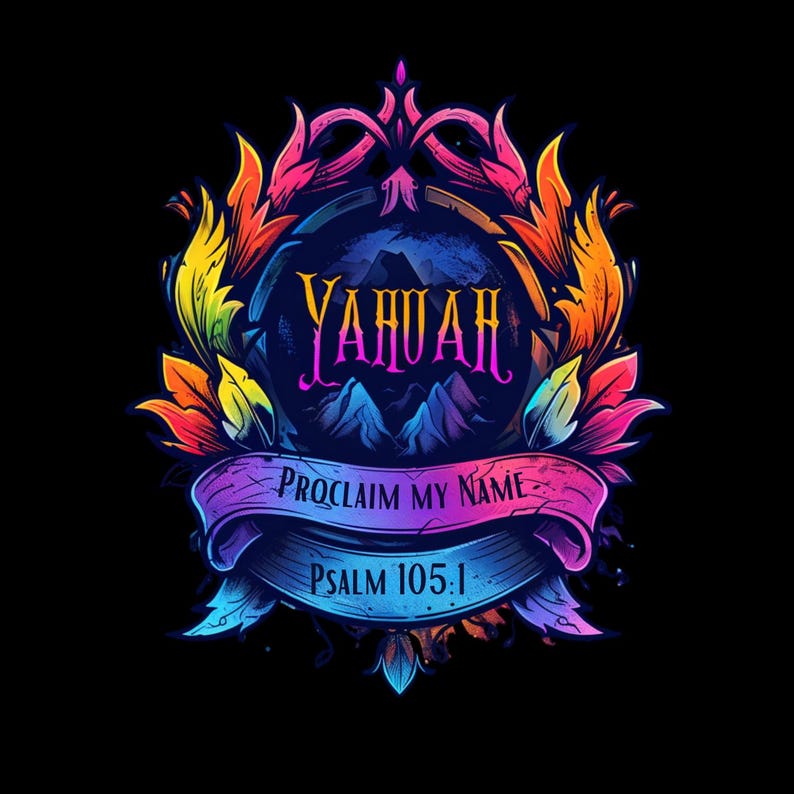5-printable PNG Files of the Sacred Name of God, Yahuah,yhwh, Our ...