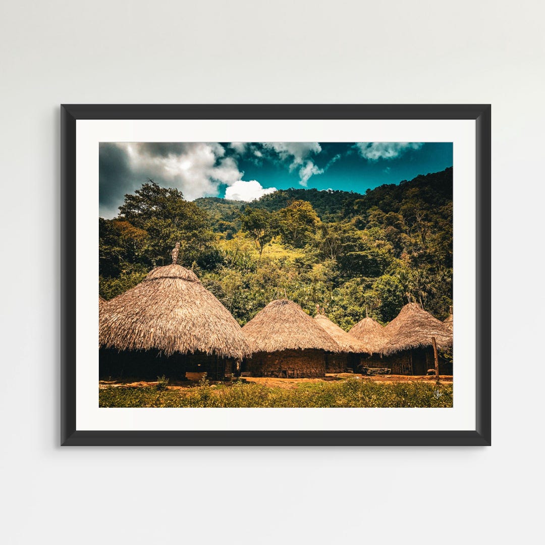 Indigenous Huts of Sierra Nevada Framed Photography Print - Cultural ...