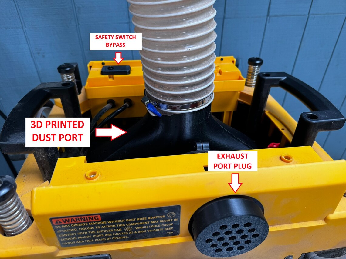 Dewalt DW735 Planer Dust Collection Upgrade - DWP-DST - Etsy