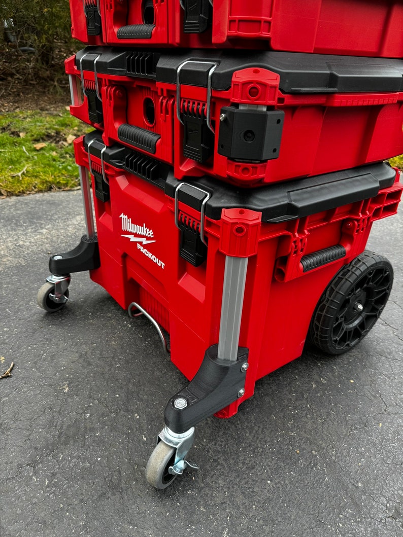 Milwaukee PACKOUT Mobility Upgrade Kit (fixed Casters With Locks) Black ...