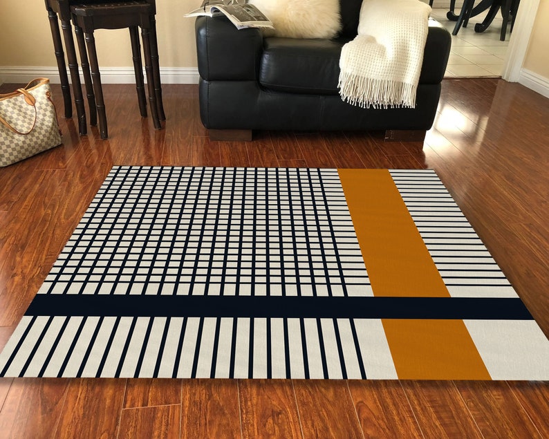 Hermes Rug, Modern Carpet for Living Room, Bedroom, Non-slip Runner Rug ...