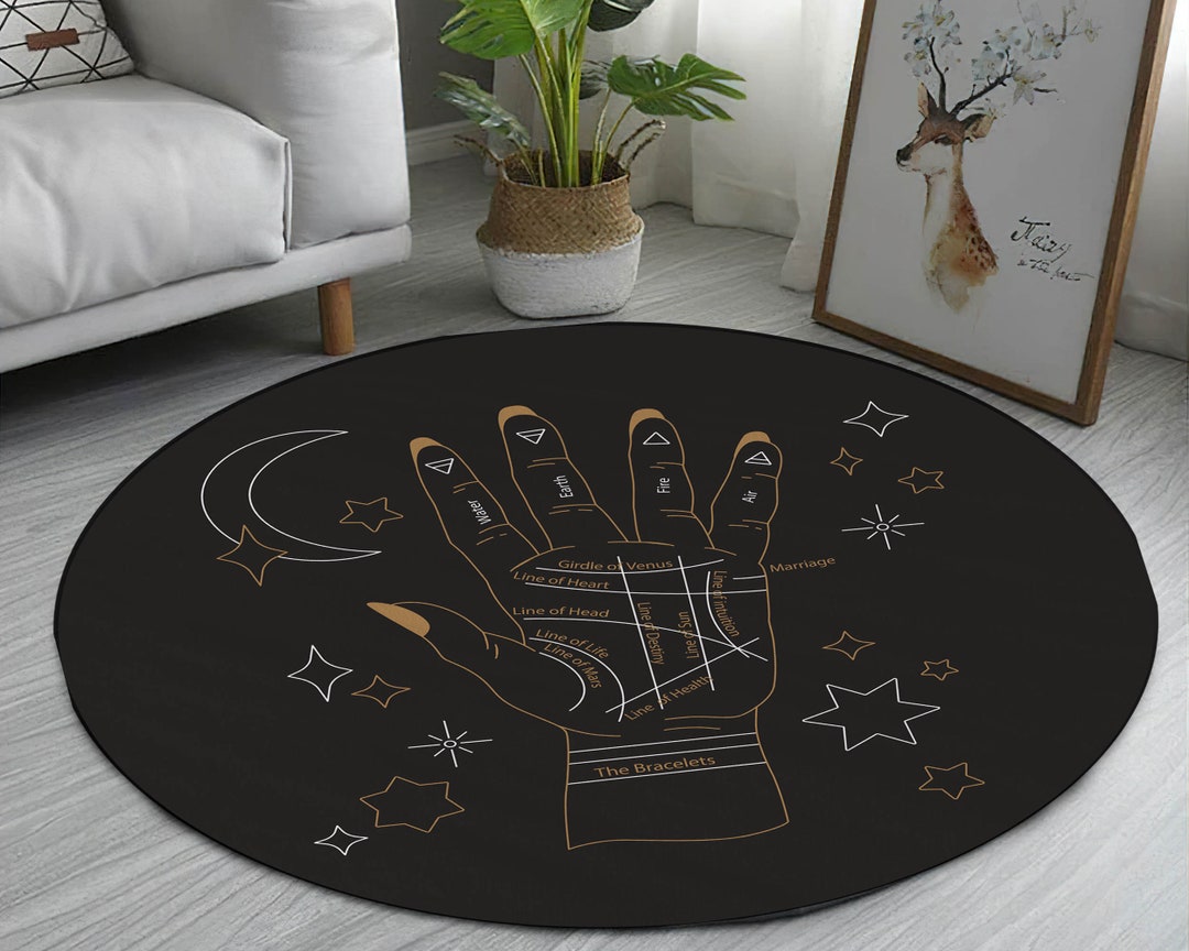 Zodiac Signs Rug, Modern Carpet for Living Room, Bedroom, Non-slip ...