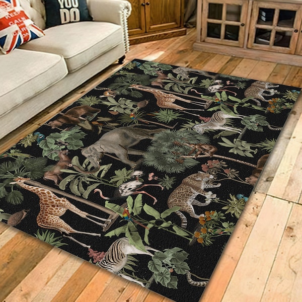 Animal Print Rug - Etsy