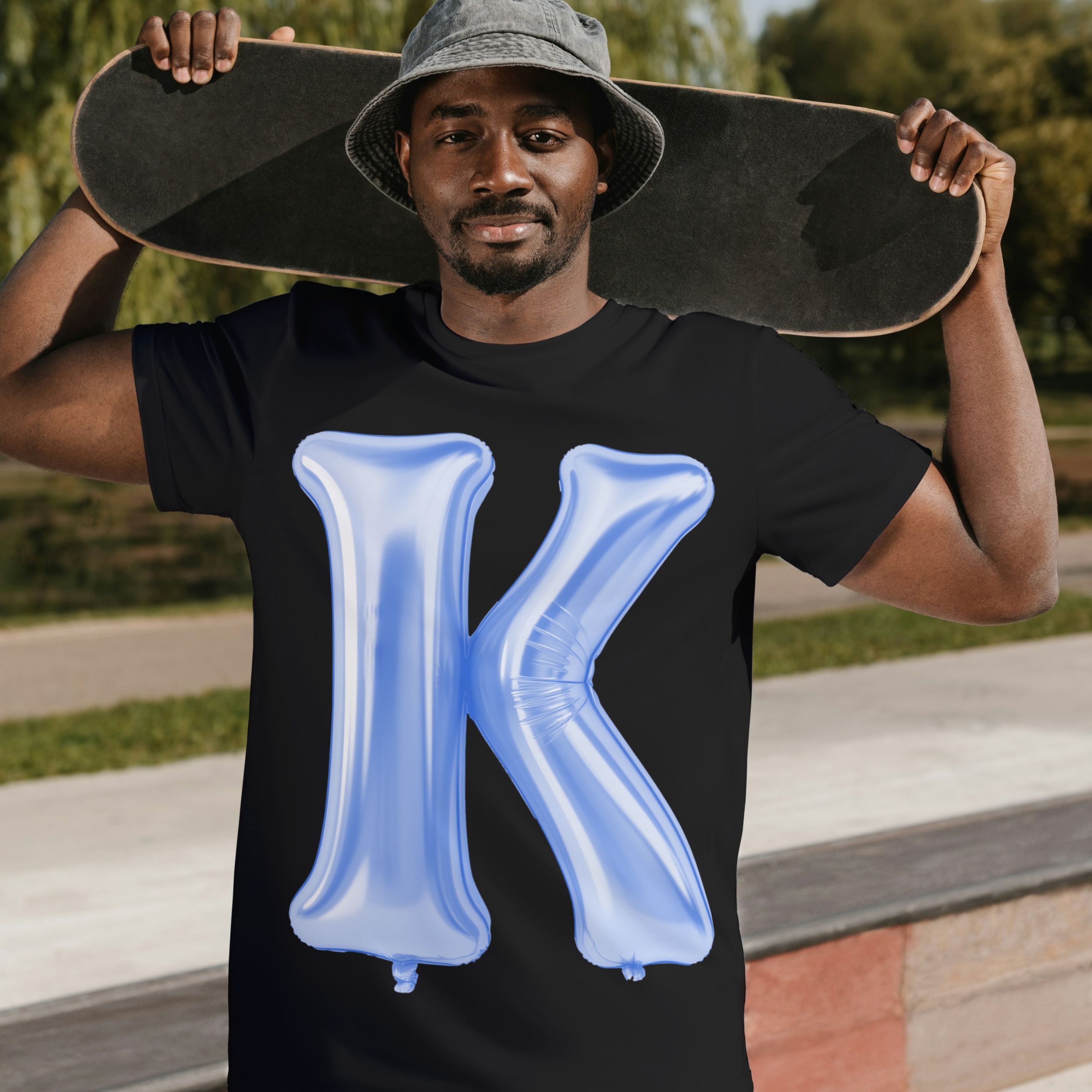 Blue Foil Balloon Alphabet and Number Clipart Bundle, A-Z Clipart PNG ...