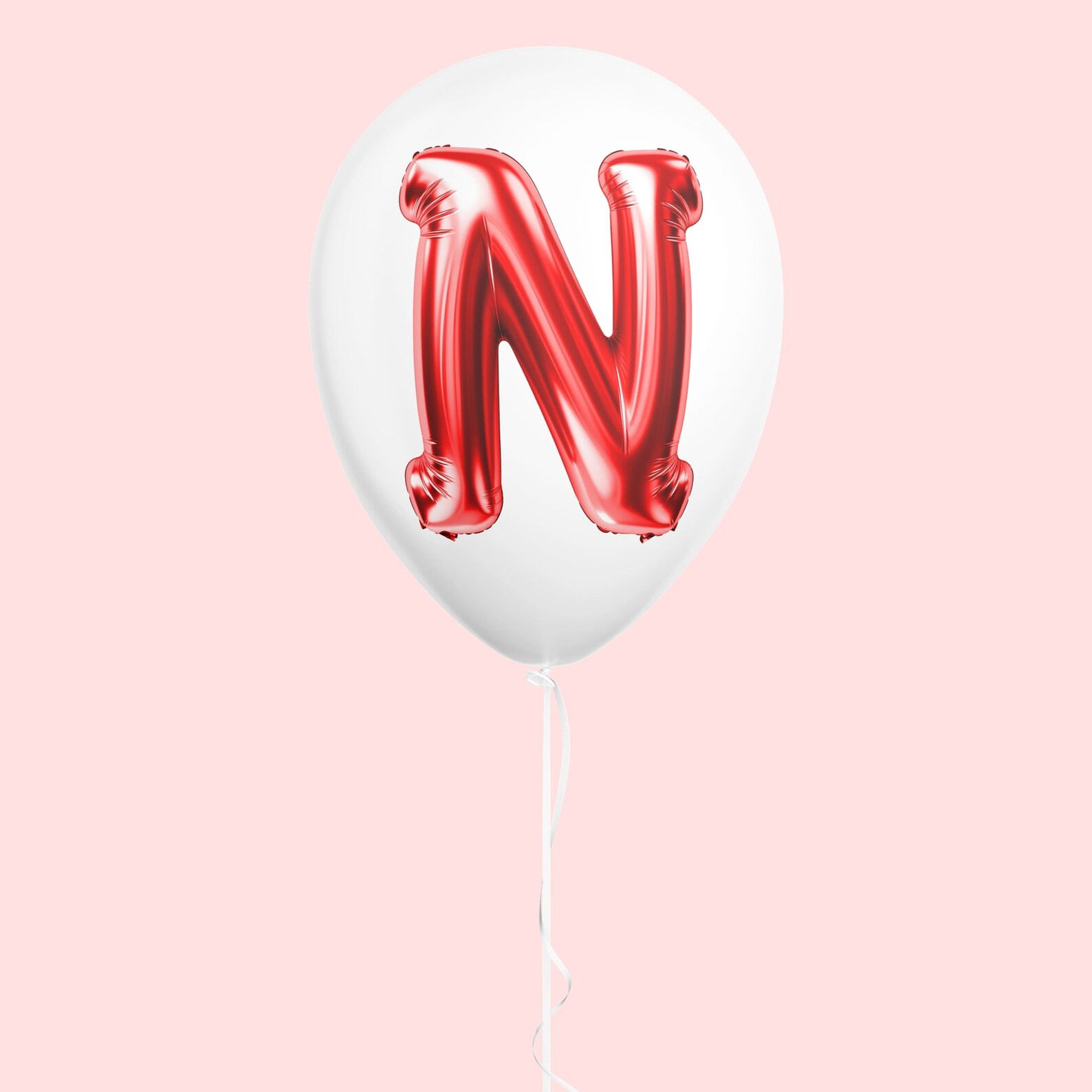 Red Foil Balloon Alphabet and Number Clipart Bundle for Party, School ...